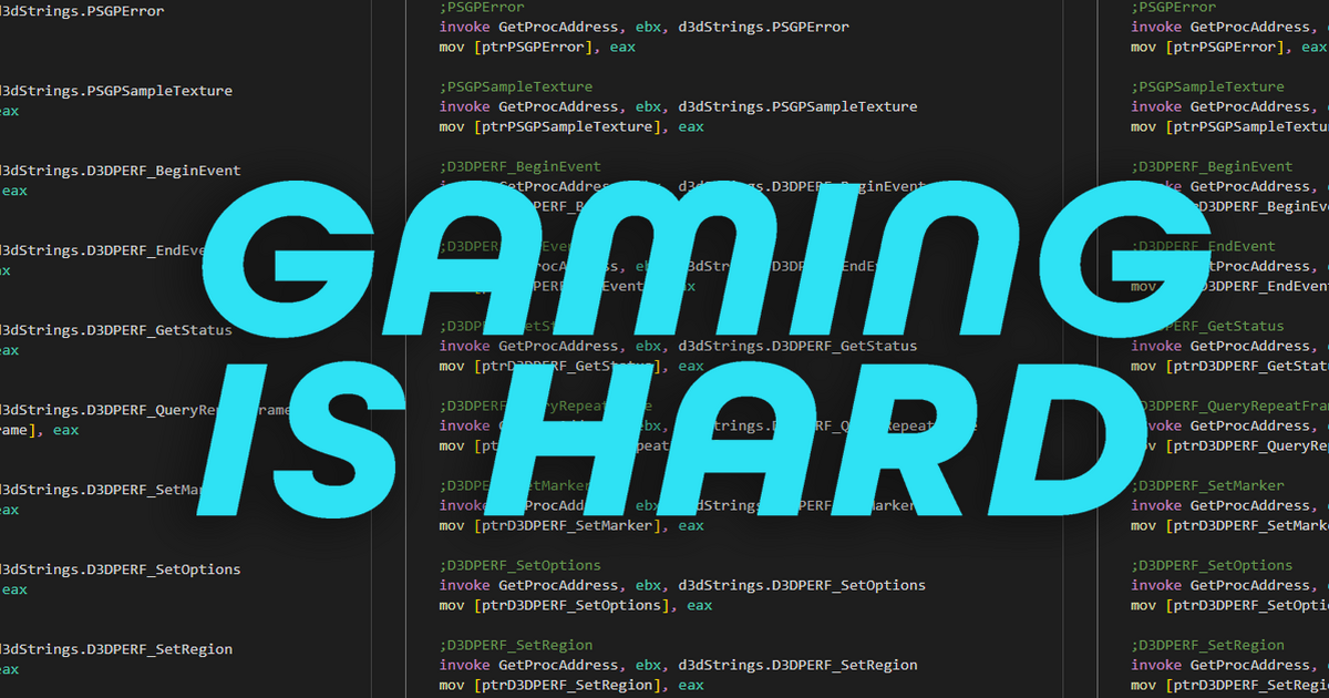 Introducing | Gaming Is Hard